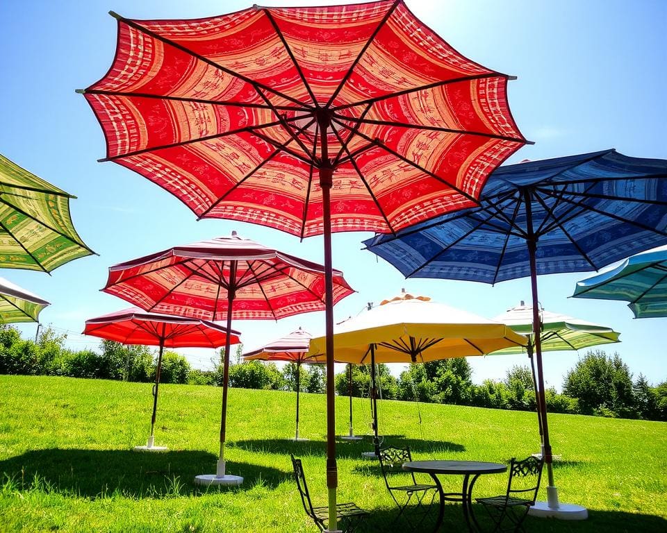 Opklapbare parasols voor bescherming tegen de zon | Pallo.be