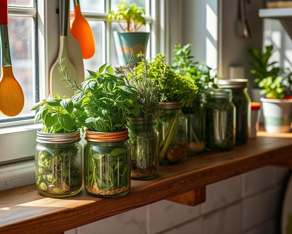 Kruidenpotjes voor verse kruiden in de keuken | Pallo.be