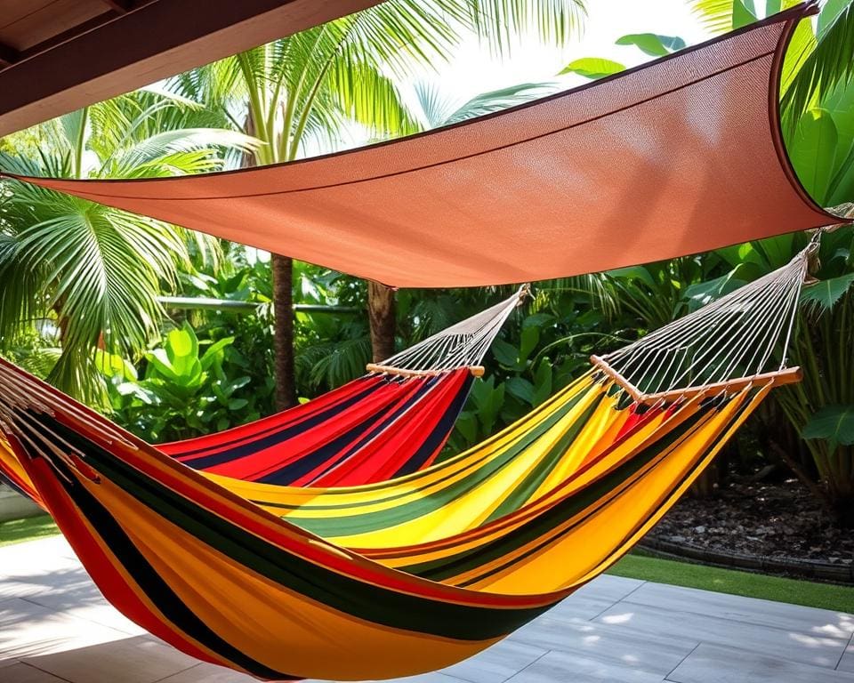 Hangmatten met een ingebouwd zonnescherm | Pallo.be